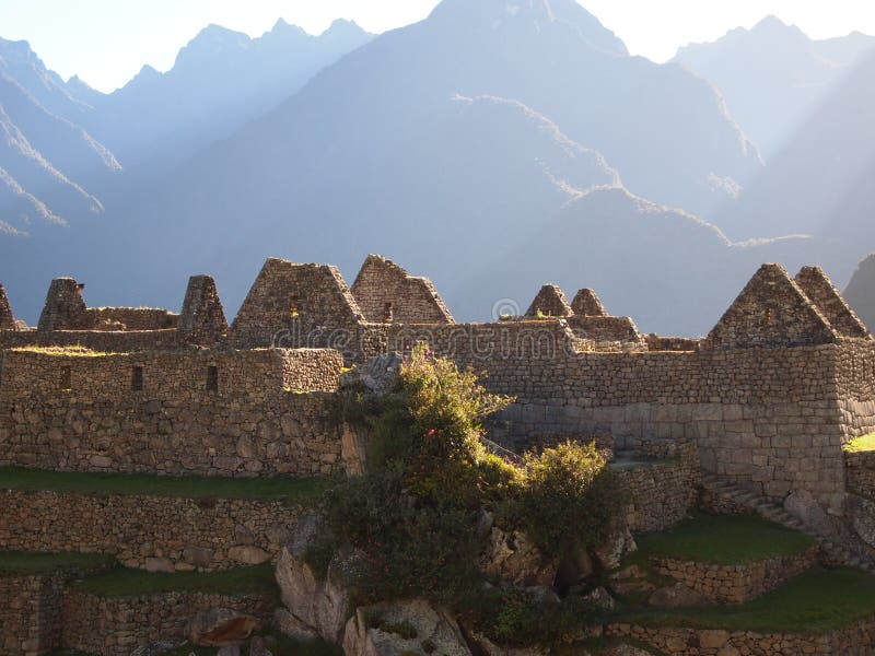 Sunrise in Machu Picchu stock photo. Image of picchu - 22279964