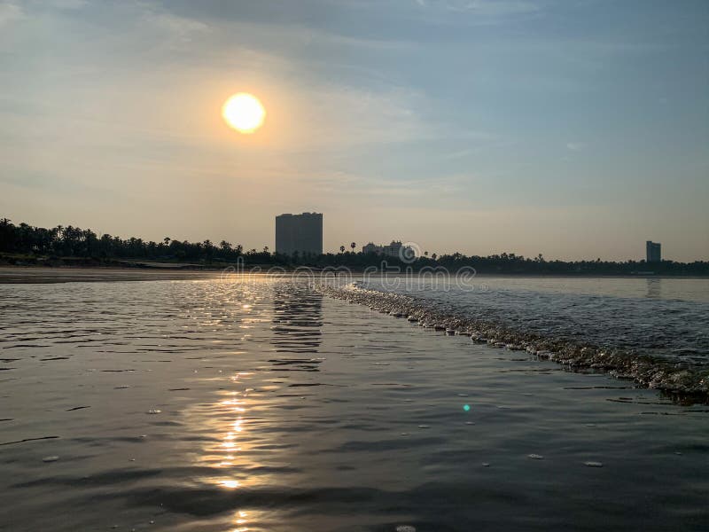 Sunrise at Madh Island stock photo. Image of click, blacksea - 181139652