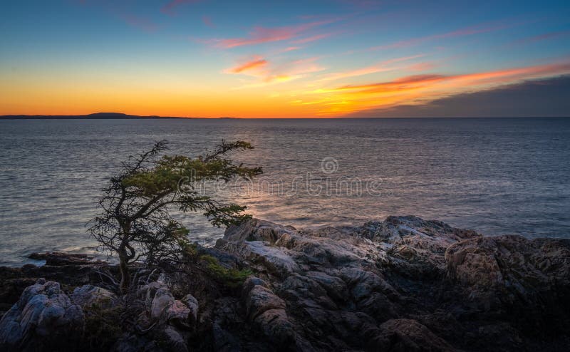 Sunrise in Maine stock photo. Image of rocky, maine - 156241770