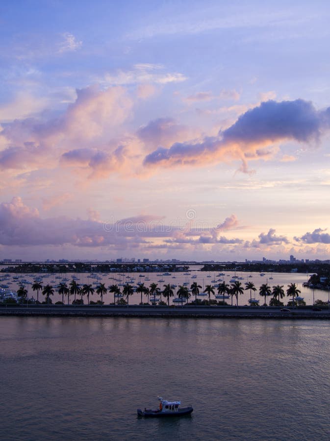 Sunrise in Miami, Florida stock photo. Image of blue - 42753428