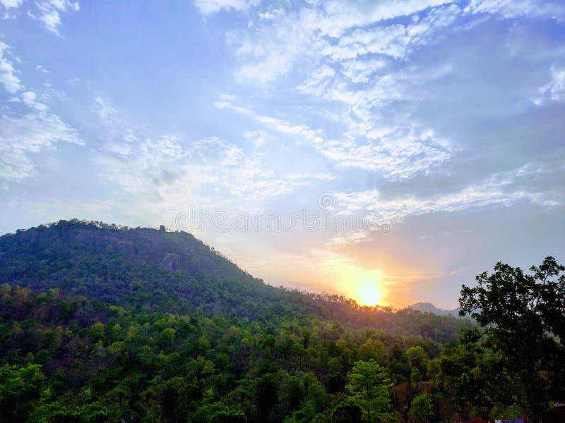 Sunrise stock photo. Image of hills, tree, sunrise, scenario - 149320864