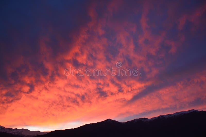 Sunrise at mount Andes stock photo. Image of landscapes - 70553590