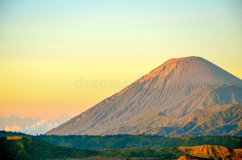 Sunrise at Mount Bromo stock photo. Image of travel, hill - 75114630