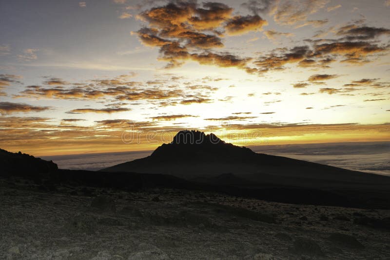 Sunrise mount mawenzi 3 stock photo. Image of sunny - 262742516