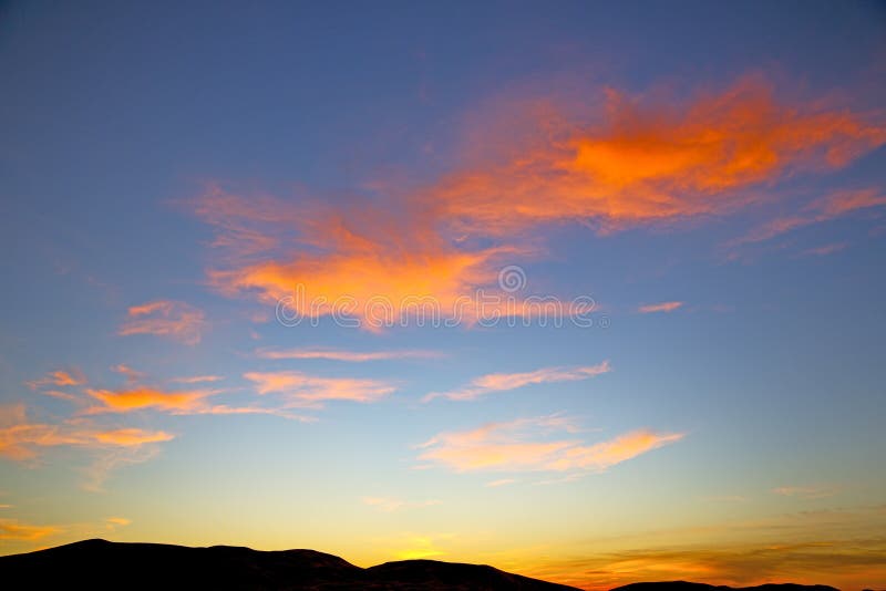 The Sunrise in Mountain Soft Clouds Stock Photo - Image of natural ...