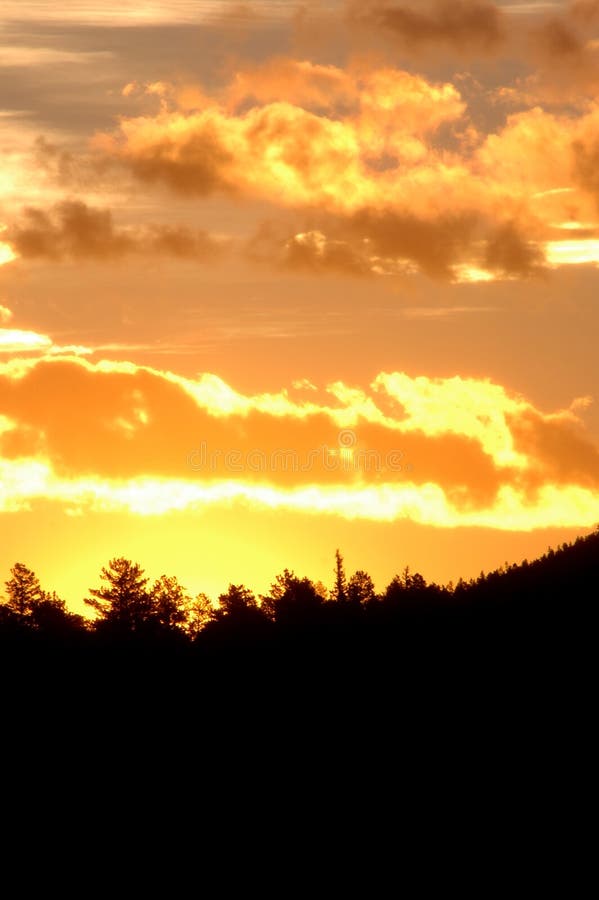 Sunrise in the Mountain (vertical) Stock Image - Image of national ...