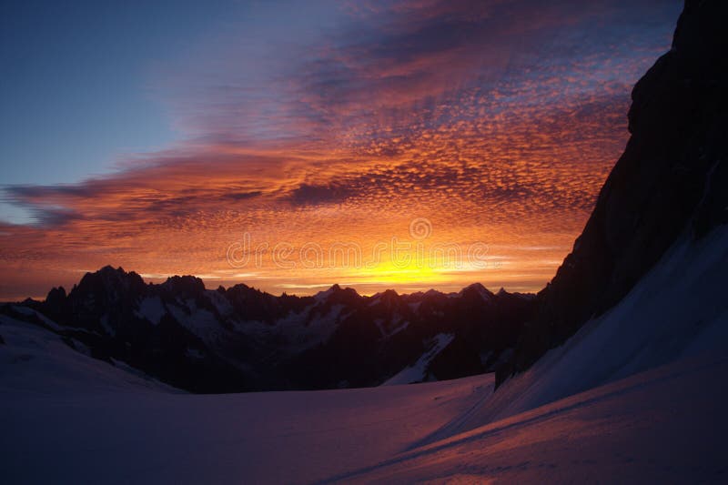 Sunrise in mountains stock image. Image of alpes, shadow - 3312027
