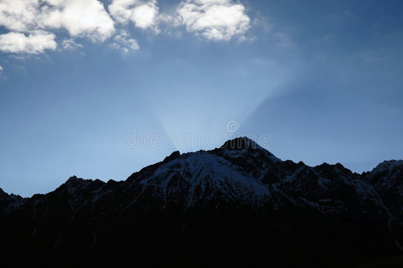 Sunrise in the Mountains of Georgia Stock Image - Image of sunrise ...
