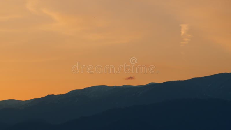 Sunrise in Mountains. Golden Gradient Background. Sunrise in the ...