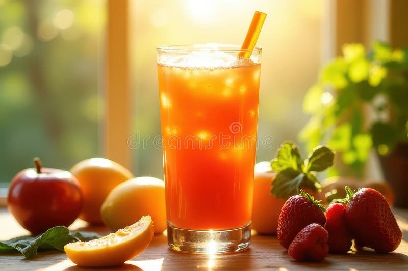 Sunrise Nectar - Refreshing Smoothie for a Healthy Start Stock ...