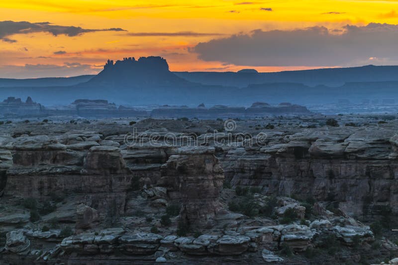 Sunrise in Needles District Stock Photo - Image of nature, dramatic ...