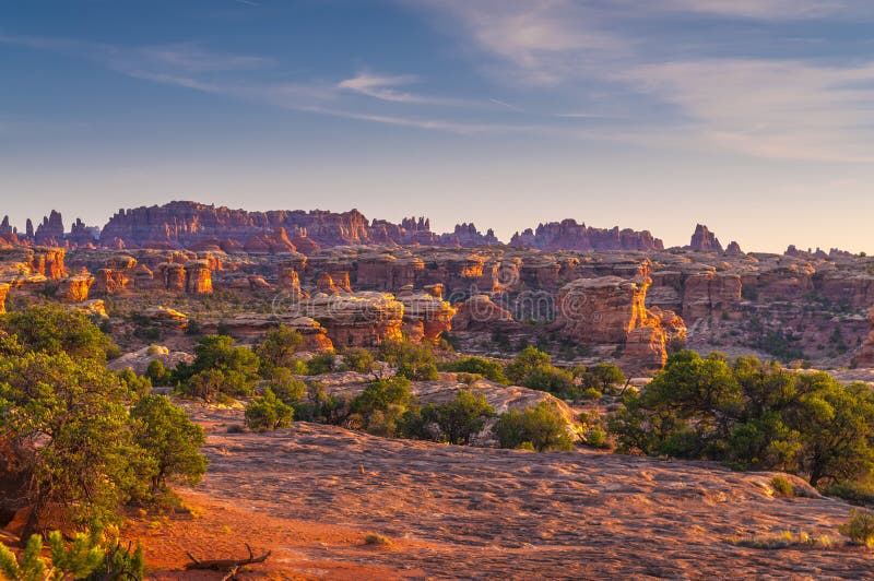 Sunrise in Needles District Stock Photo - Image of daytime, back: 31972040