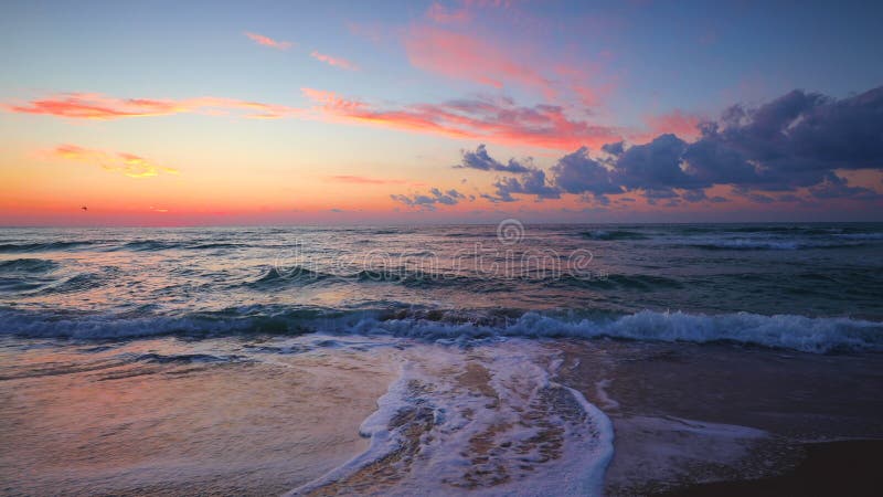 Ocean Waves and Sailing Ship, 4k Video Stock Footage - Video of ...