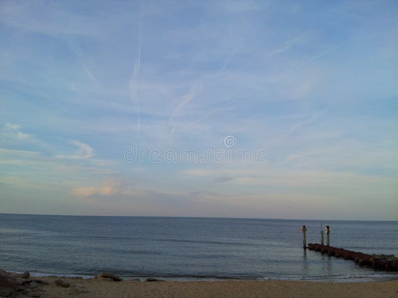 Sunrise Oceanview Norfolk stock photo. Image of sunrise - 121328910