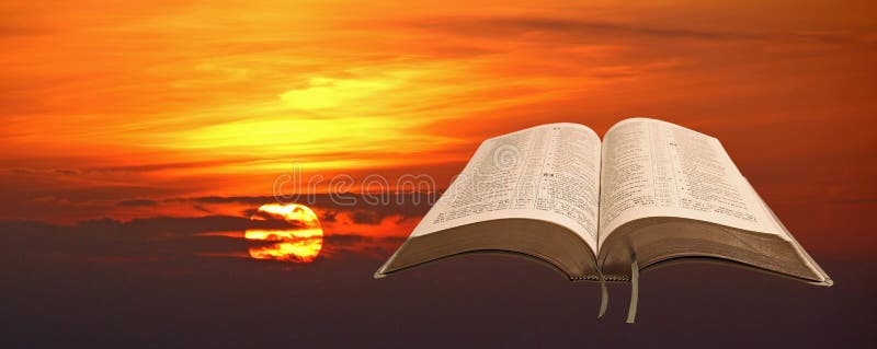 Sunrise open bible stock photo. Image of bible, pray - 89281076