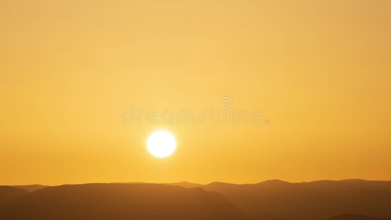 Sunrise Open Landscape Timelapse Zoom in Background Stock Video - Video ...