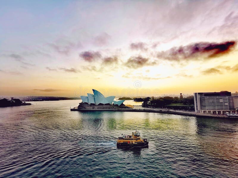 Sunrise @ Opera House, Sydney Australia Imagen editorial - Imagen de ...