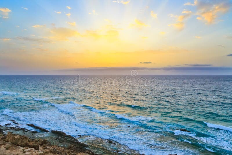 Sunrise Over Atlantic Ocean Stock Image - Image: 22796561