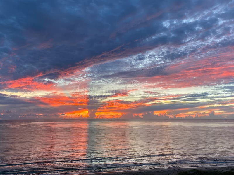 Sunrise Over the Atlantic Ocean Stock Photo - Image of intentional ...
