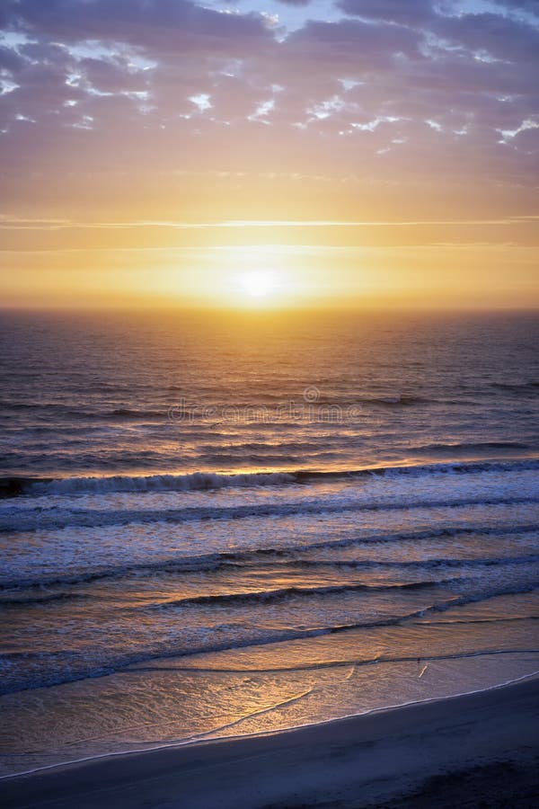 Sun rising over Atlantic stock photo. Image of natural - 64648264