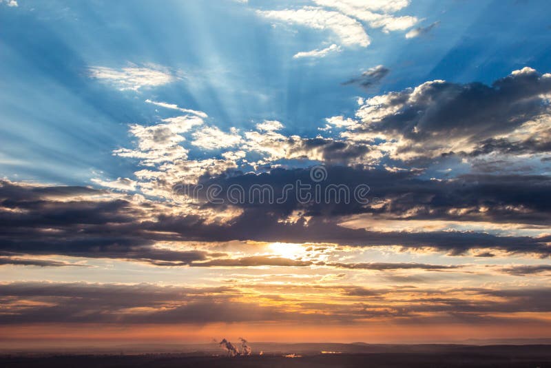Sunrise stock image. Image of silver, beautiful, sunset - 46404641