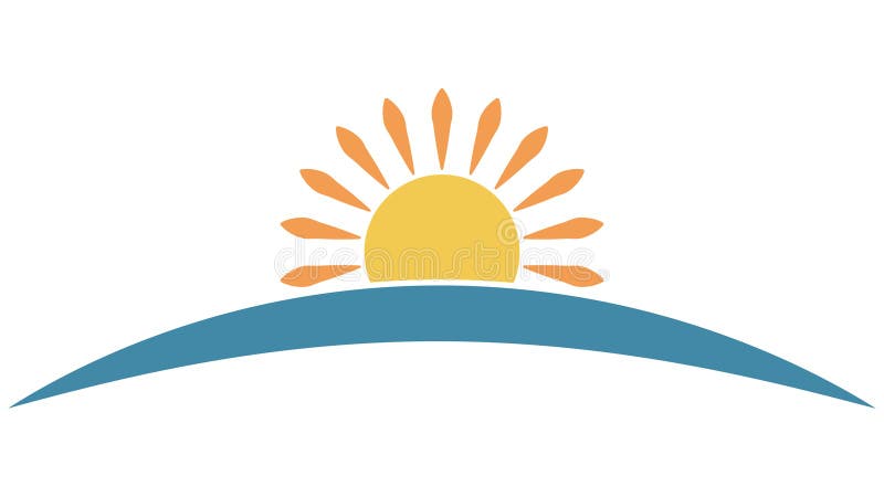 Sunrise Over Blue Wave Sea, Sun with Rays, Sea Sunset Stock Vector ...