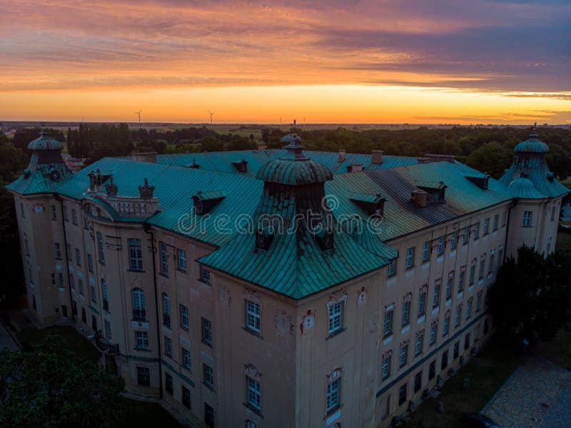 Sunrise Over the Castle in Poland Stock Image - Image of zabytki ...