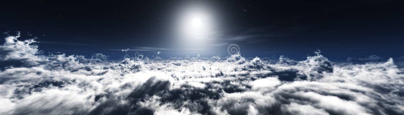 Sunrise Over the Clouds. Sunset Over the Clouds. the Moon in the Clouds ...