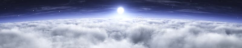 Sunrise Over the Clouds. Sunset Over the Clouds. the Moon in the Clouds ...