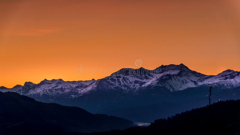 Mount Currie in the Coast Mountain Range Just Outside Pemberton Stock ...