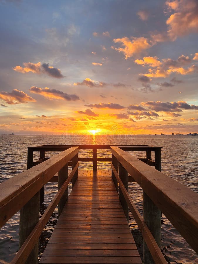 Sunrise Over the Indian River Stock Image - Image of industry, lighting ...