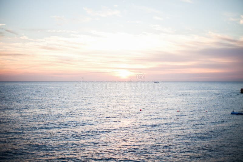 Sunrise Over Infinity Pool and the Red Sea Stock Image - Image of palm ...