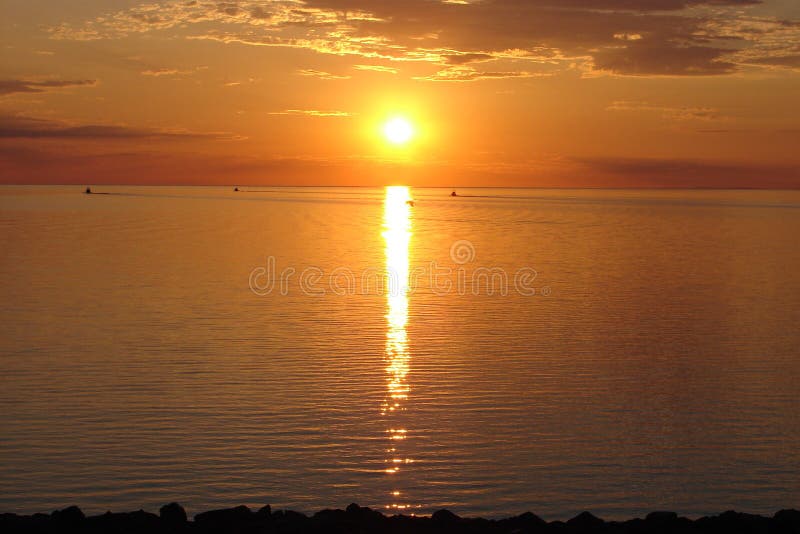 Sunrise over Lake Superior stock photo. Image of minnesota - 3901282