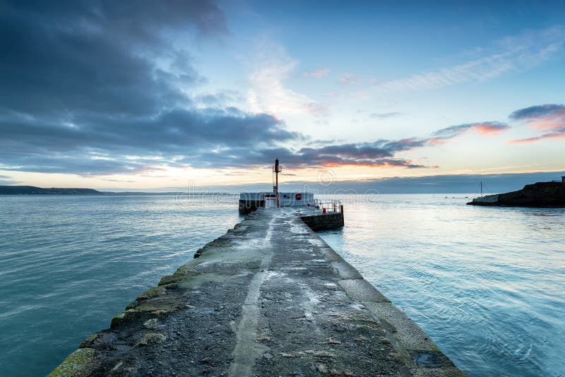 Sunrise Over Looe Pier Stock Photos - Free & Royalty-Free Stock Photos ...