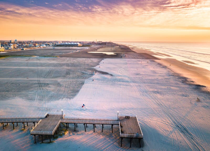 Sunrise Over the Ocean Aerial View Stock Image - Image of scene, crest ...