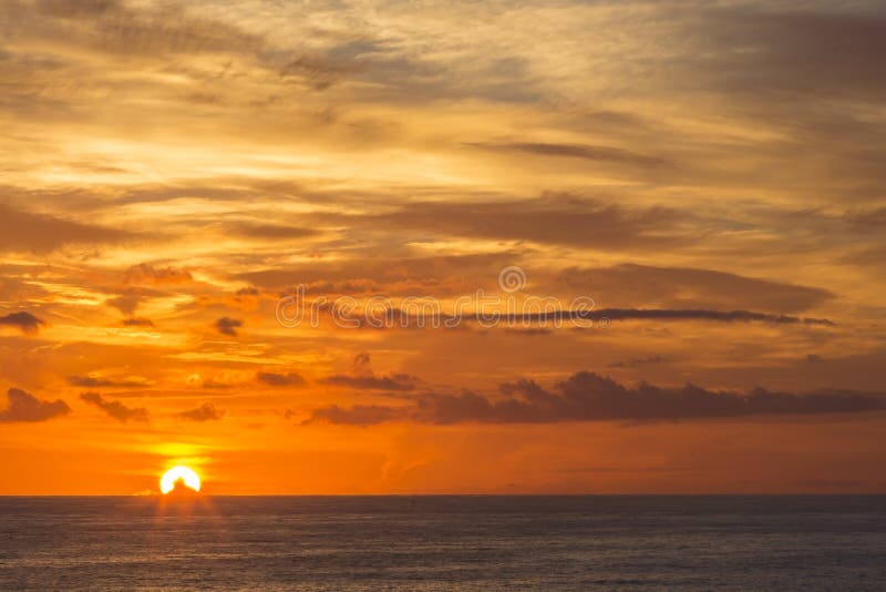 Sunrise Over the Ocean stock image. Image of beautiful - 31279977