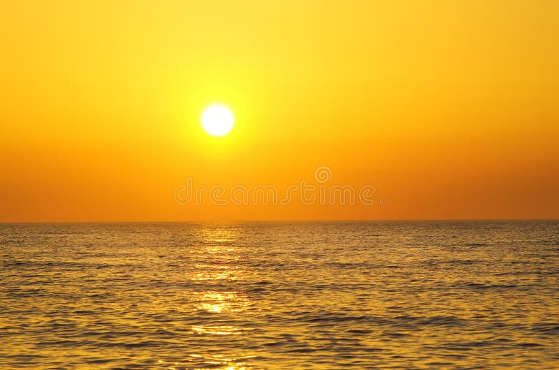 Sunrise over ocean. stock photo. Image of scene, ocean - 41389594