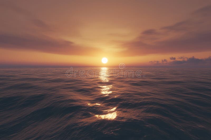 Sunrise Over Peaceful Ocean Inspires Hope and Optimism, Creating ...