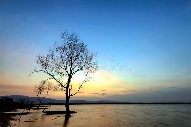 Sunrise over the river stock image. Image of natural - 29665477