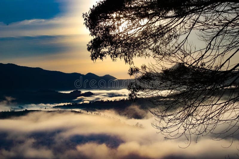 Sunrise Point Cukul Pangalengan, West Java Stock Photo - Image of ...