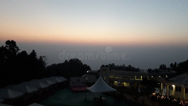 Sunrise point at Netarhat stock image. Image of mountain - 177933683