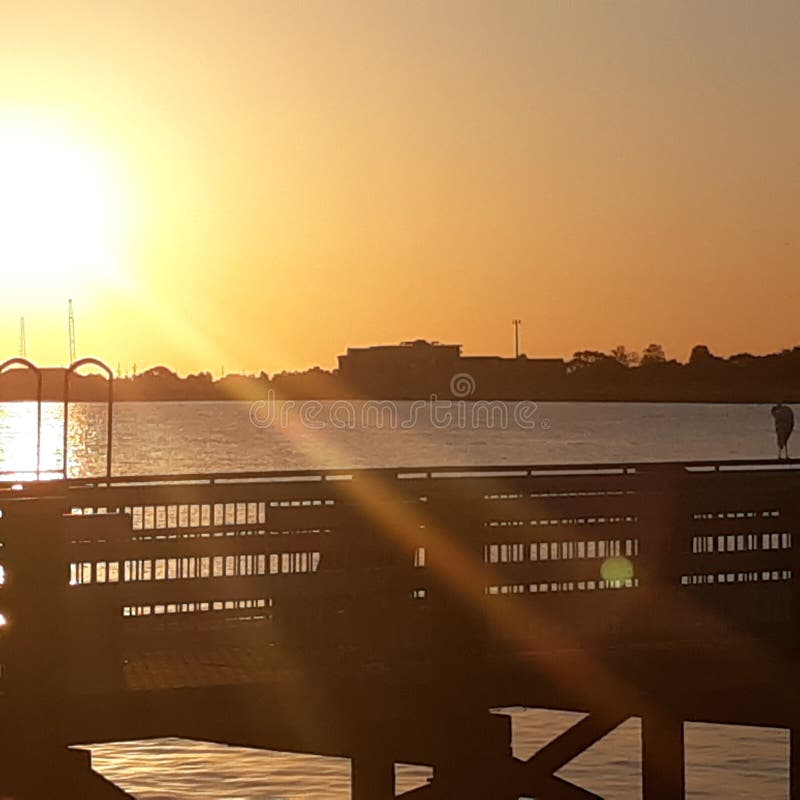 Dock and Boardwalk at the CiÃ©nega De Santa Clara, Mexico Stock Image ...