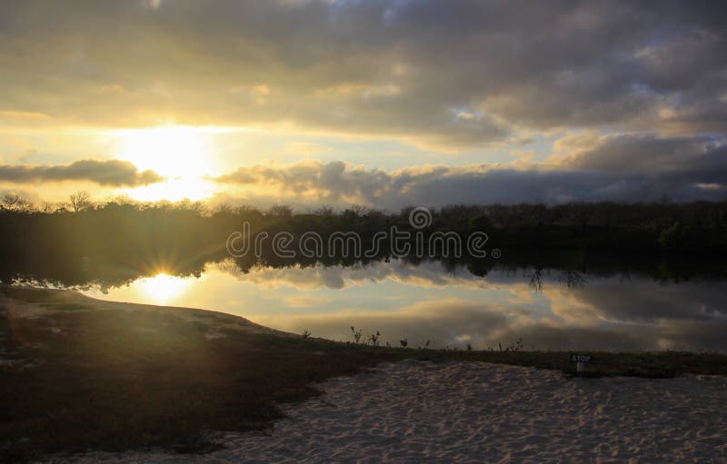 Sunrise on the Pond stock image. Image of houston, dawn - 221793