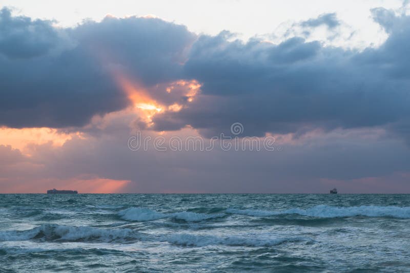 Sunrise stock photo. Image of morning, water, sunlight - 55982354