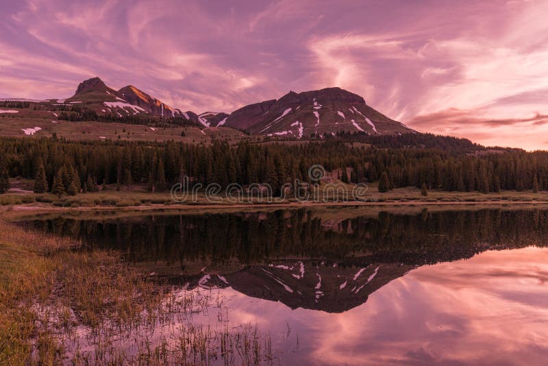 Wilderness Lake Reflection stock image. Image of scenic - 104689287