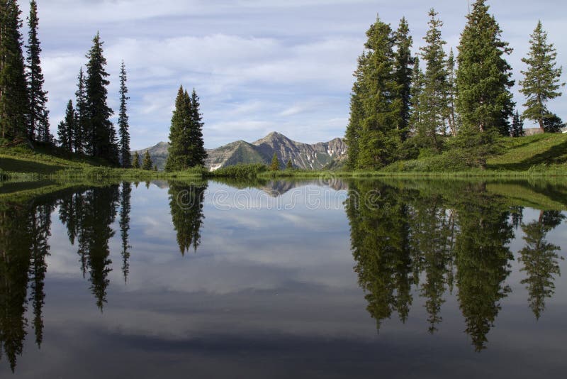 Sunrise Reflection at Paradise Divide, Colorado Stock Photo - Image of ...