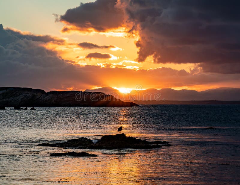Rhoscolyn Sunrise stock photo. Image of bridge, rhoscolyn - 268013728