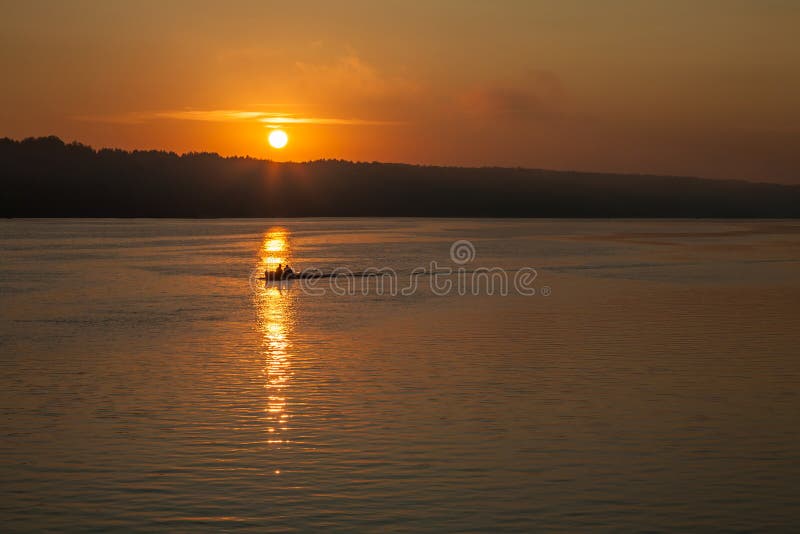Sunrise on the river stock photo. Image of path, cloud - 106547938