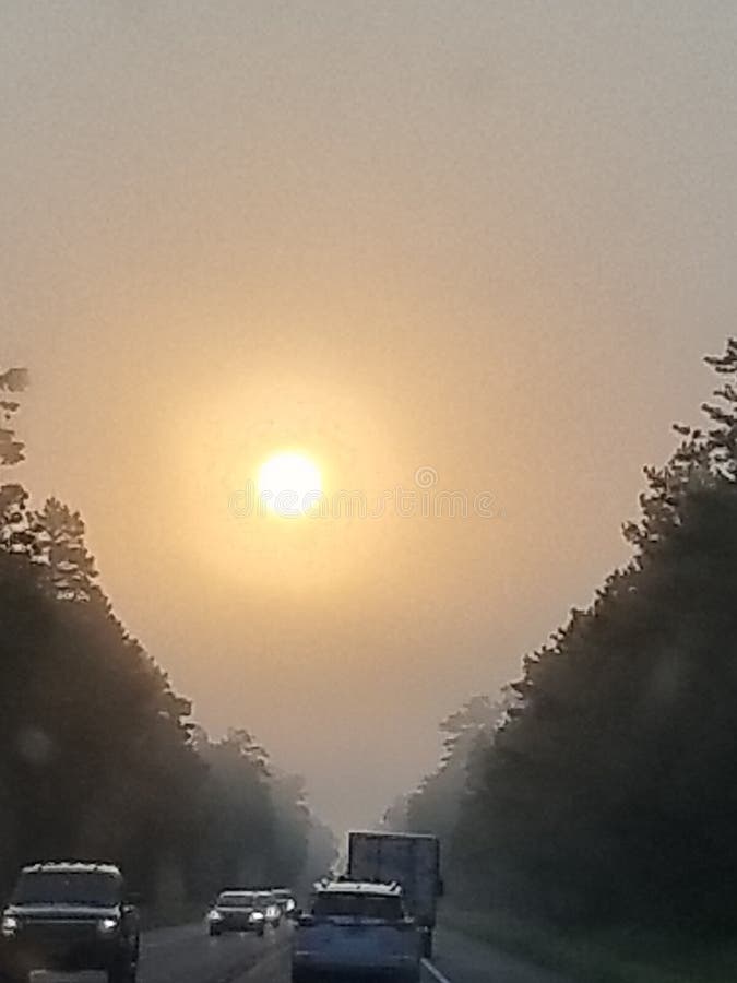 Sunrise on road stock image. Image of road, morning - 132930647