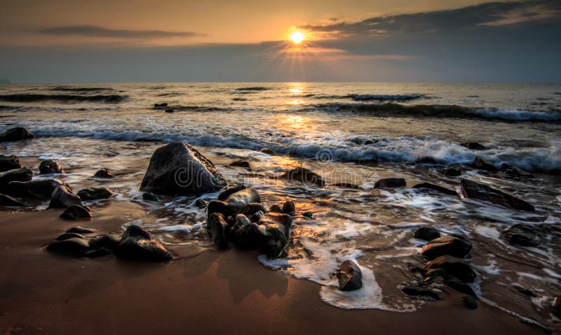 Sunrise Rocks stock image. Image of close, flowing, geology - 53882773